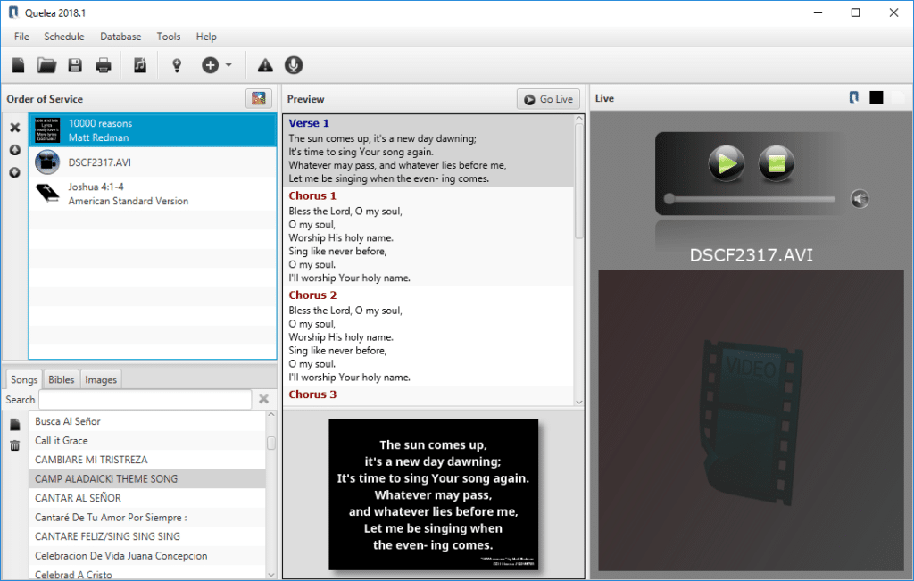 Comparaison des logiciels de vidéoprojection Tresorstech